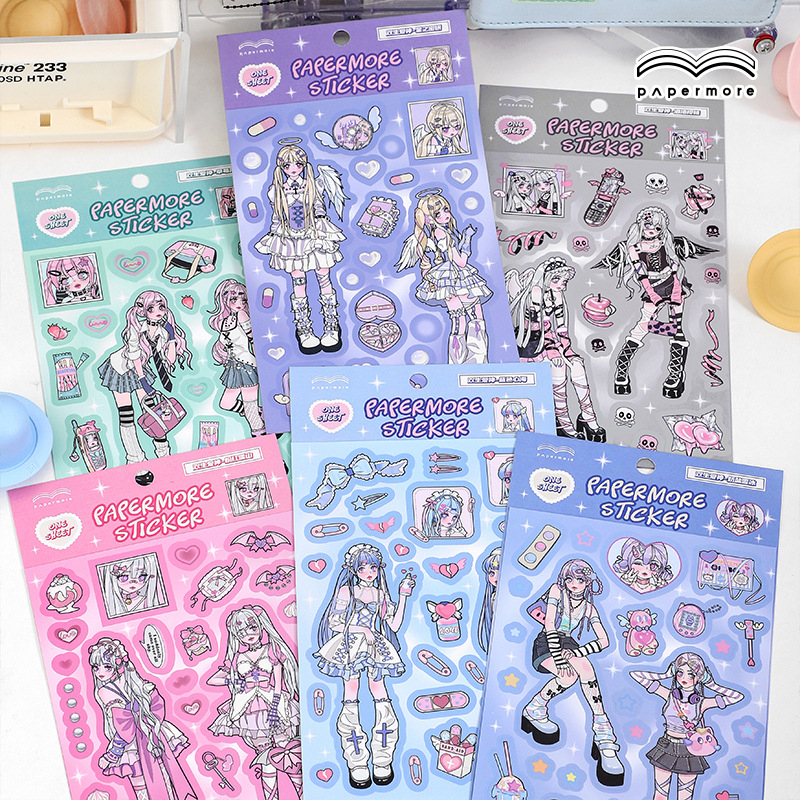[E-GIRL STICKER - CLEARANCE !!! ] Giftandtape 1 sheet Gamer Anime E ...