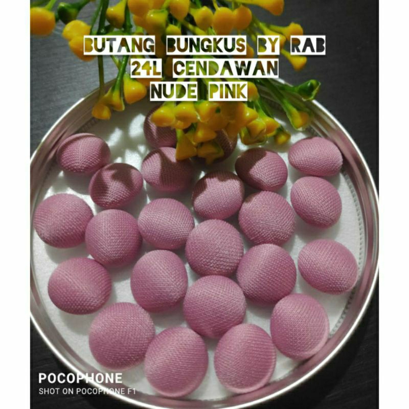 butang balut cendawan 24L butang bungkus butang salut baju tudung ...