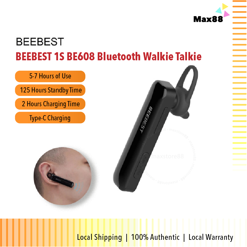 BEEBEST 1S BE608 Bluetooth Walkie Talkie Headset Earphone | Shopee Malaysia