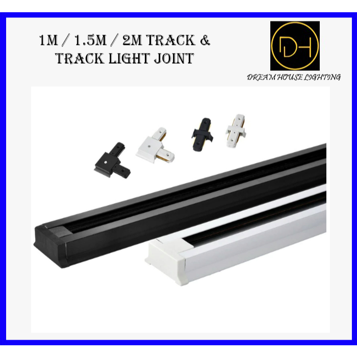 1Meter / 1.5Meter / 2 Meter Track Bar Rail Track & Track Light joints ...