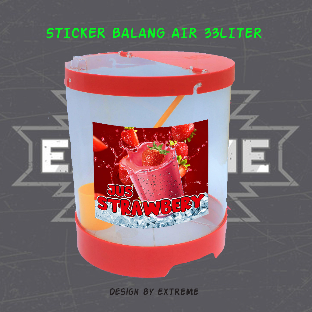 STICKER AIR BALANG JUS STRAWBERRY SBJS002 | Shopee Malaysia