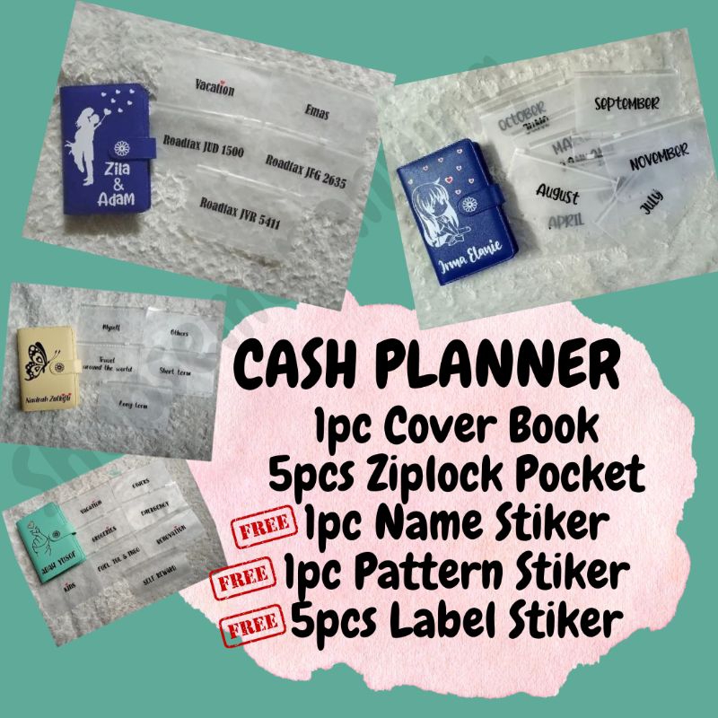 🇲🇾 (PENGHABISAN STOK) A6 Cash Planner (1 book + 5pcs Ziplock) | Shopee ...