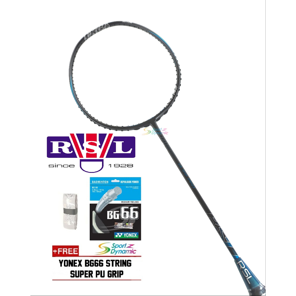 RSL ULTRA PRO BADMINTON RACKET (BLUE) / (YELLOW) (100% ORIGINAL) (FREE ...