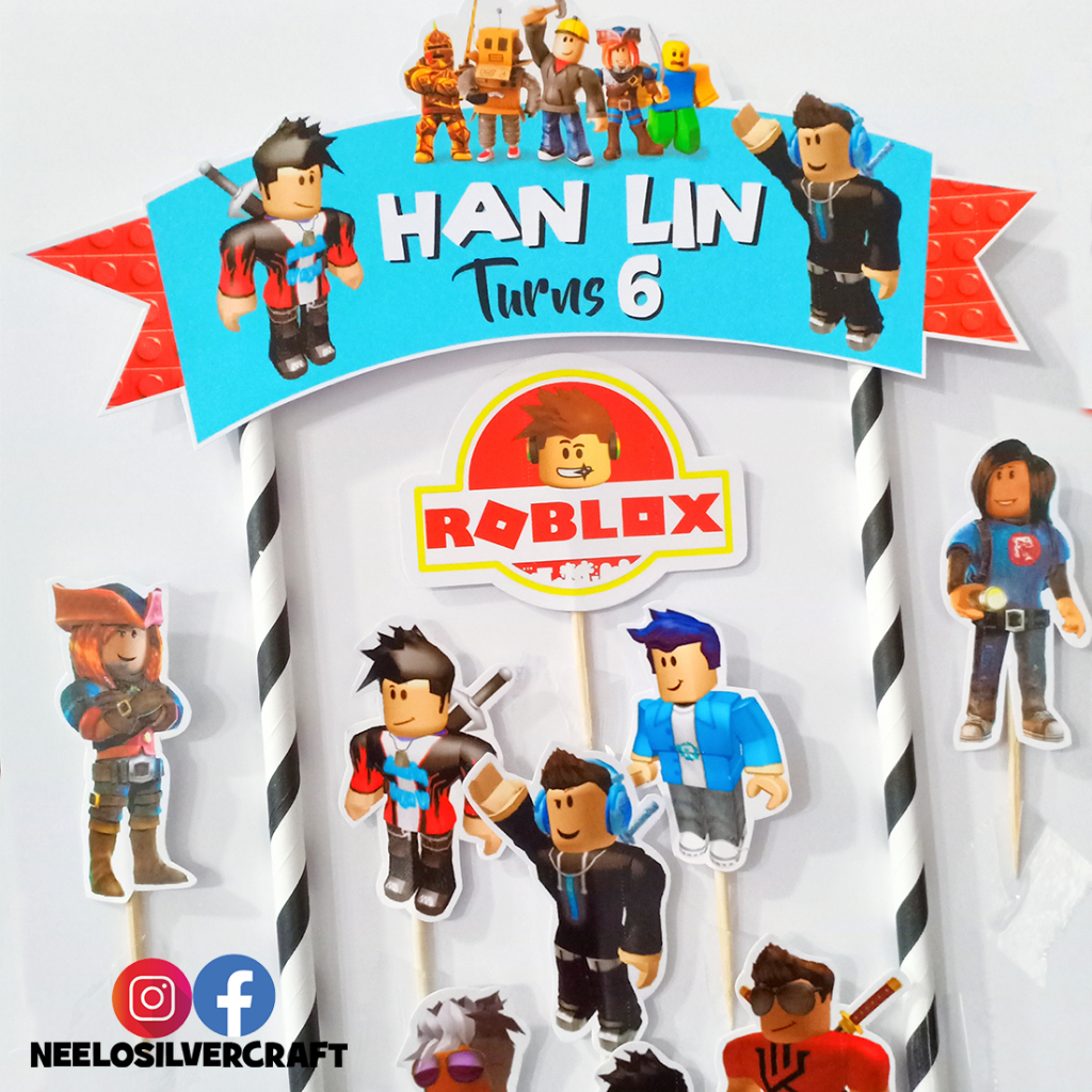Roblox Theme Cake Topper for Birthday Cake | Shopee Malaysia