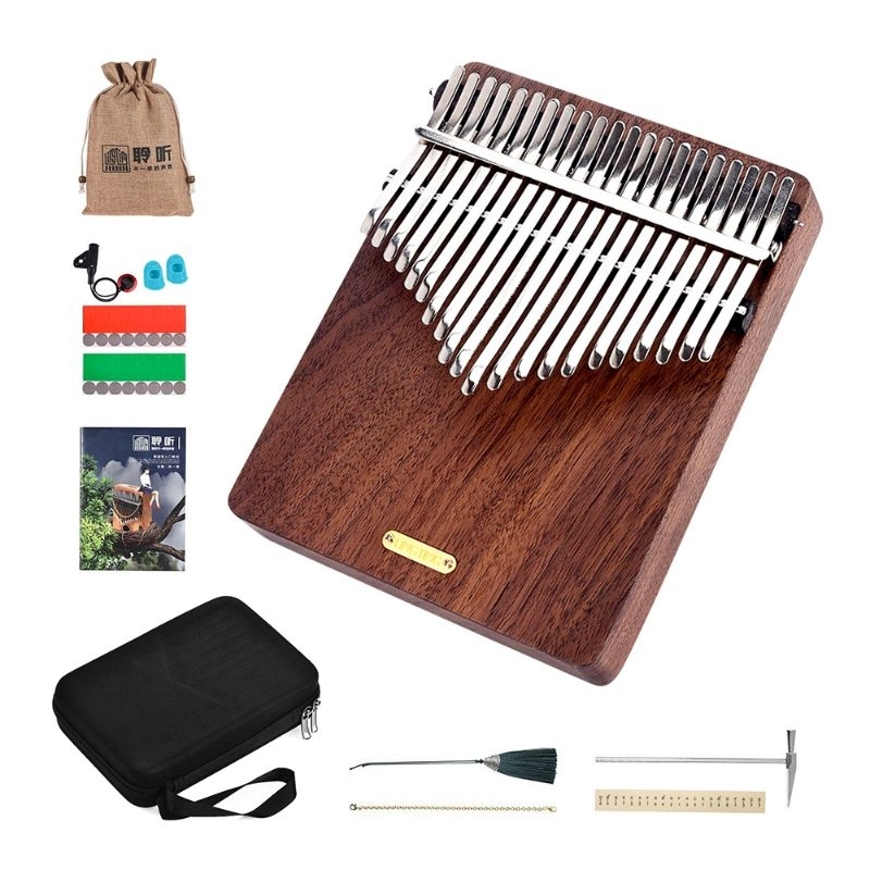 Lingting kalimba 21 nada 21keys 聆听胡桃木21音拇指琴 板式卡林巴琴手指琴 听雨 | Shopee Malaysia