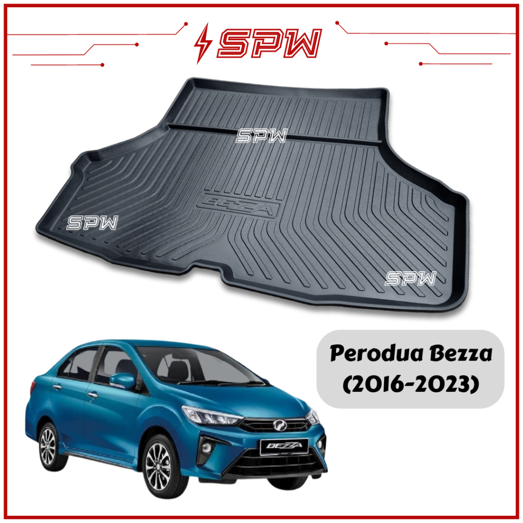 Perodua Bezza Boot Tray Rear Bonnet Trunk Cover Rear Storage Organizer ...