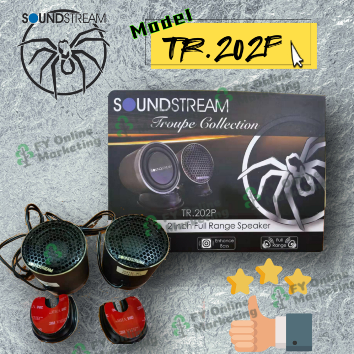 Soundstream 2 inch Full Range Speaker TR.202P Troupe Collection Mid ...