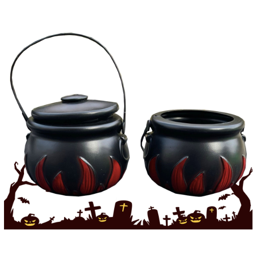 MSIA Ready Stock/ Halloween Witch Pot Holder Buckets Trick Treat ...