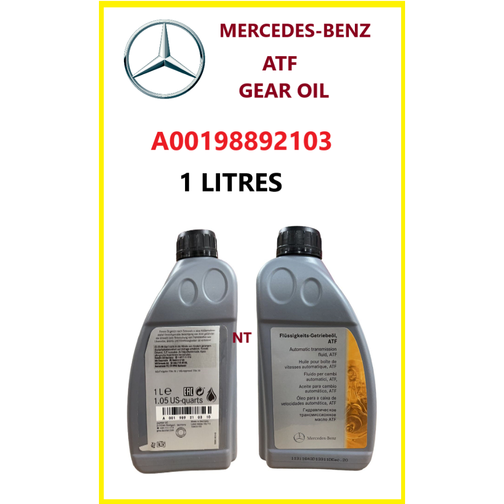 MERCEDES FEBI ATF AUTO OIL 0019892103 722.4 722.5 722.6 1L MADE IN ...