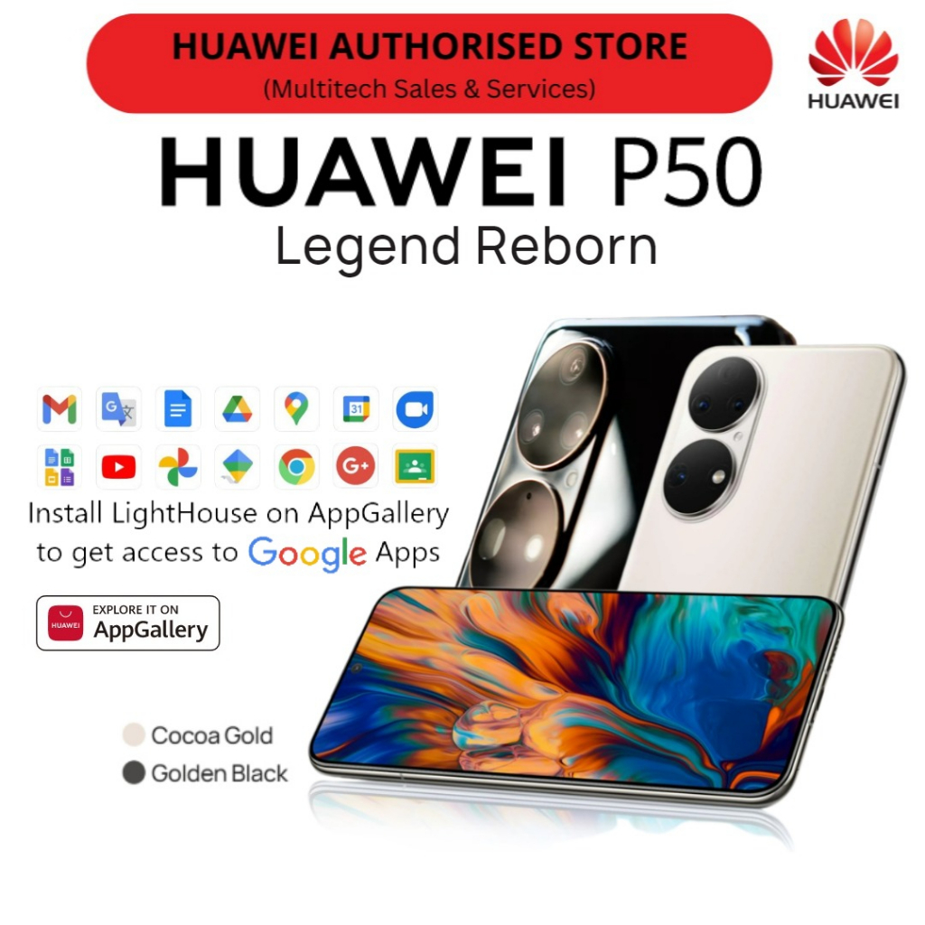Huawei P50 Smartphone 8GB + 256GB True Form Dual Matrix Leica Camera 90Hz Refresh Rate OLED ...
