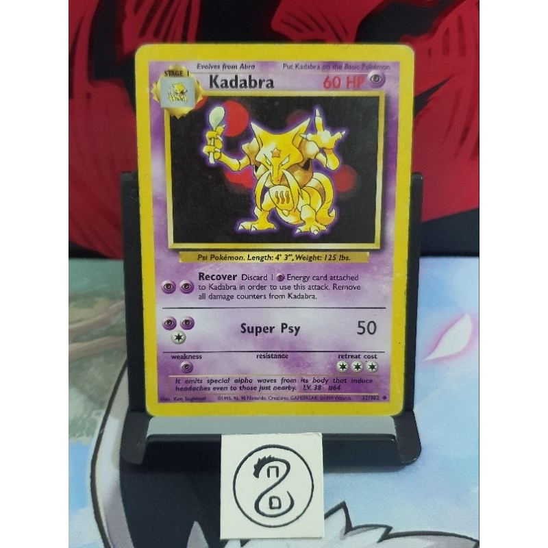 Pokemon TCG : Kadabra 32/102 // Unlimited Base Set (1999) | Shopee Malaysia