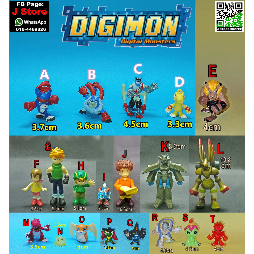 Digimon collection figure ( J Store ) | Shopee Malaysia