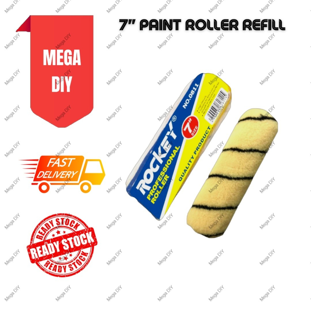 7" Paint Roller Refill Paint Tray Paint Roller TIGER LINE Wall Painting ...