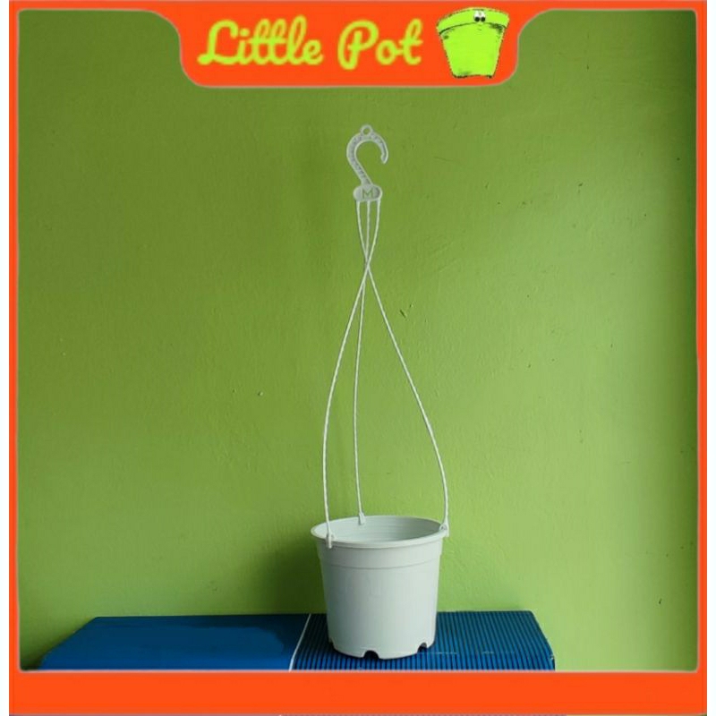 17cm White Flower Pot Hanging Pot Pasu Bunga Pasu Putih Pasu Gantung+ ...