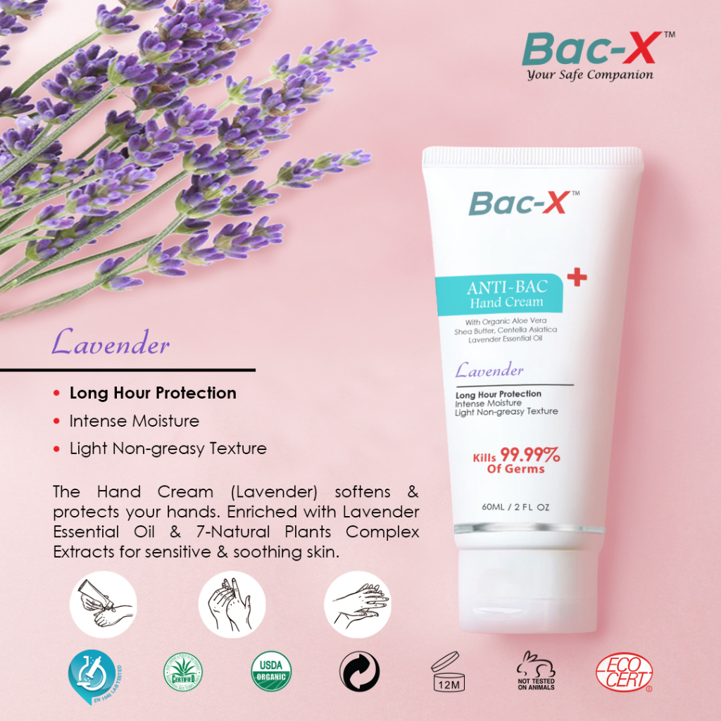Anti-Bac Hand Cream 60ml (Cherry Blossom, Lavender & Rose) | Shopee ...