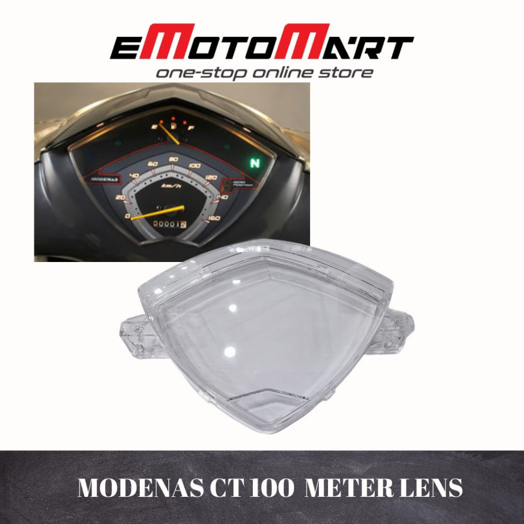MODENAS CT100 CT110 METER COVER CT 100 / CT 110 METER LENS CLEAR #READY ...