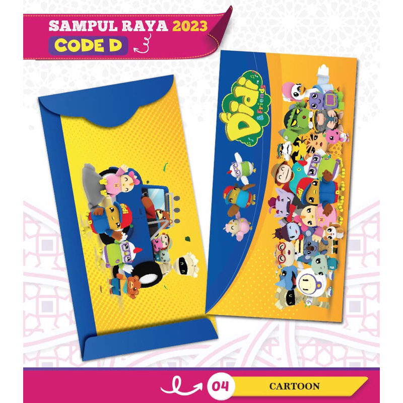 Sampul Raya 2023 Edisi Kartun/ Cartoon Animasi | Shopee Malaysia