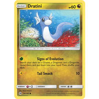 Pokemon TCG Sun & Moon Base Set #94/149 Dratini | Shopee Malaysia