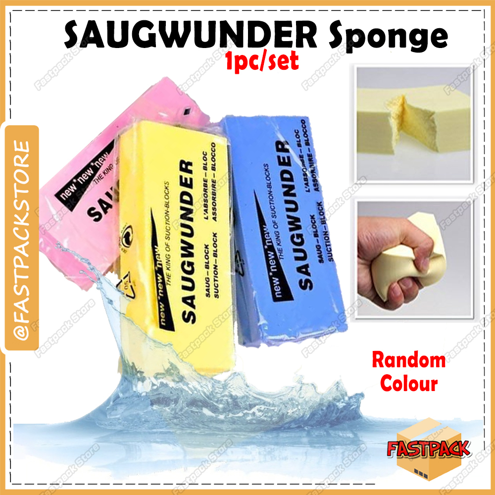 SAUGWUNDER Sponge PVA Magic Sponge Car Wash Span Kitchen Pinggan Strong ...