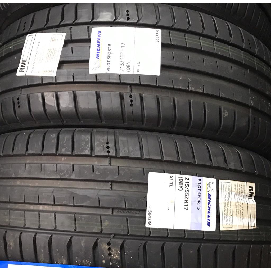 215/55R17 215 55 17 MICHELIN PILOT SPORT 5 PS 5 Car Tyre Tire Kereta Tayar Wheel Rim 17 inch ...