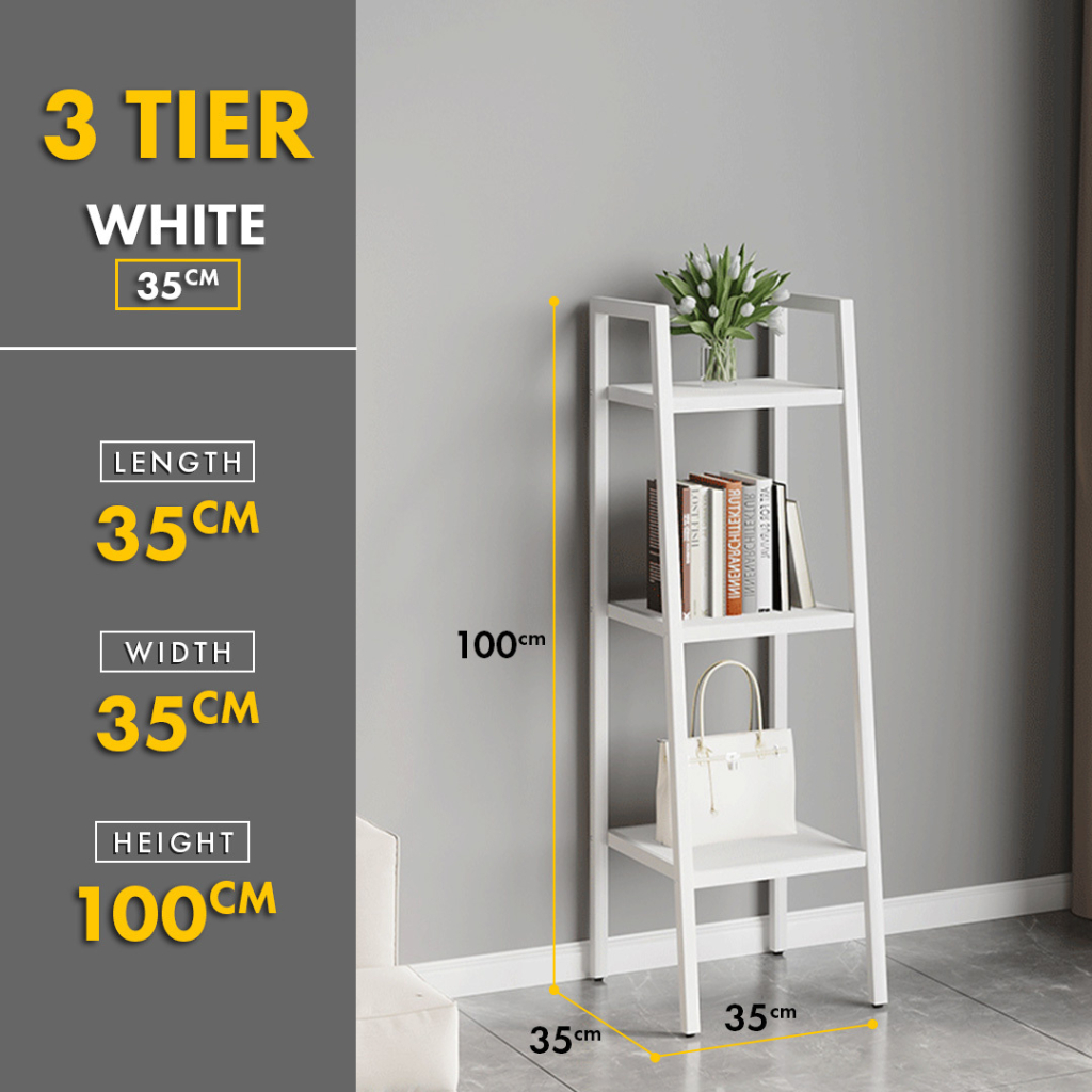 KENZZO : Shiro 3/4/5 Tier Multipurpose Shelf Shelves Rack Rak Besi ...