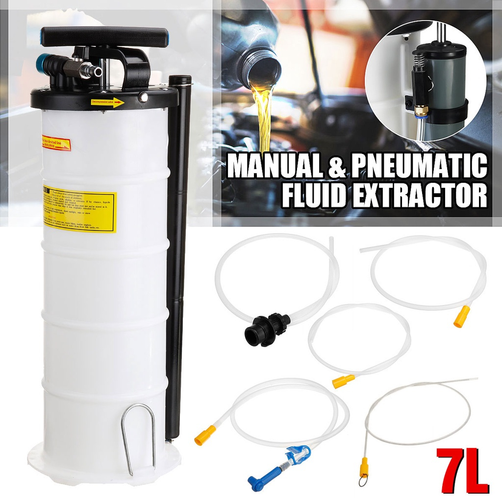 Oil extractor Oil extraction transfer pump 9L manual and pneumatic vacuum fluid engine ...