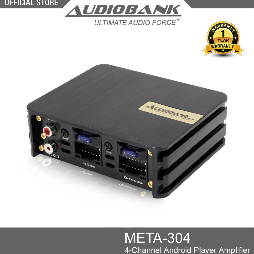 AUDIOBANK Car Audio META-304 4-Channel Power Car Amplifier for Car ...