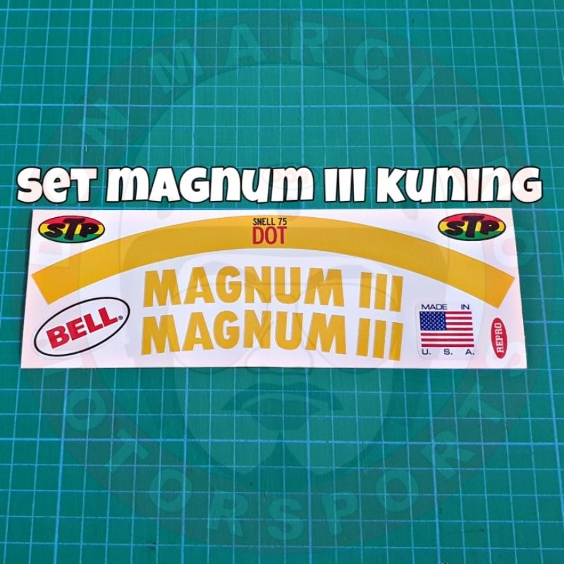 Sticker Luar Repro 1to1 untuk Bell Helmet Vintage Magnum Super dan ...