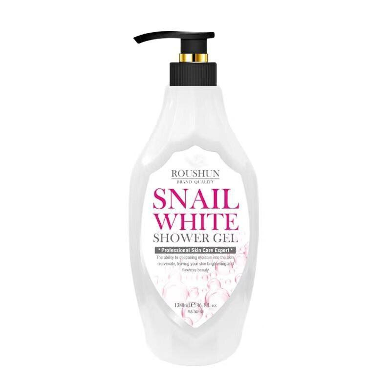 Snail White Cream Body Wash Shower Bath Gel Soap Bright Whitening Skin ...