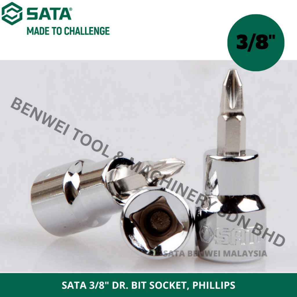 SATA 3/8" DR. BIT SOCKET, PHILLIPS / SATA 22301 #1 / SATA 22302 #2 ...