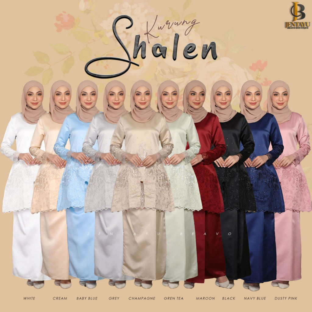 Shalen Kurung ( S, M, L, XL) | Shopee Malaysia