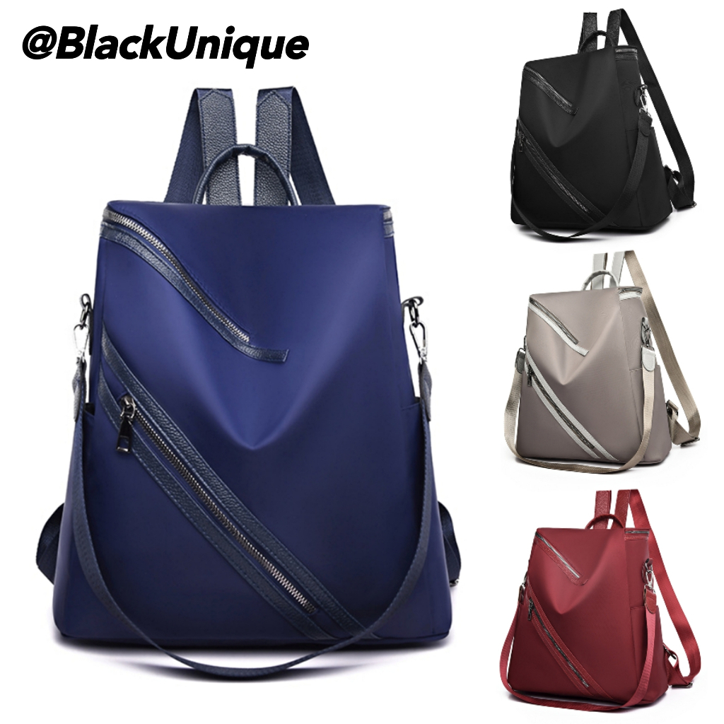 Clear Stock Sell Women Backpack Soft Nylon Small Backpack , Beg Galas ...