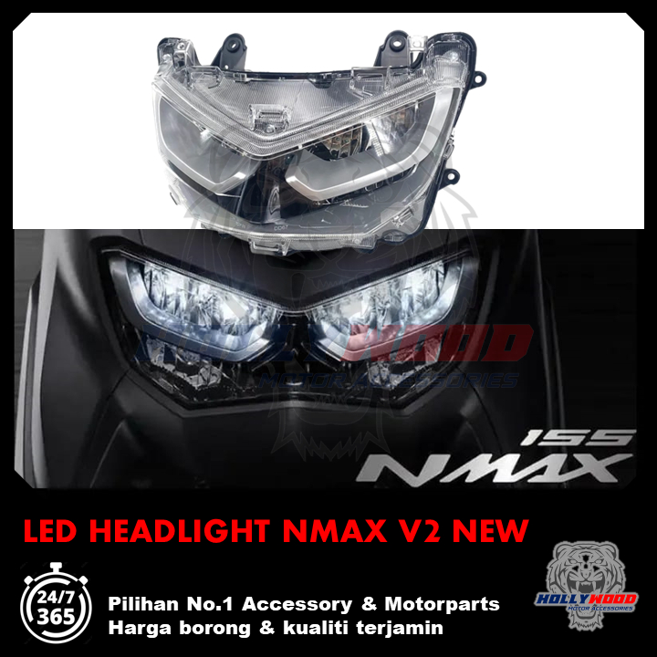 YAMAHA NMAX V2 / NMAX NEW LED HEAD LAMP ORIGINAL LAMPU DEPAN STANDARD ...