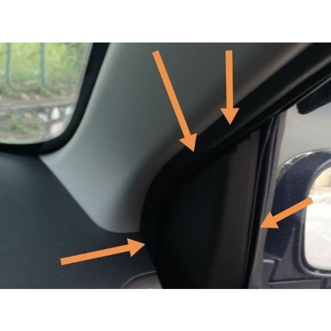 Proton Saga VVT Front Side Mirror Inner Delta Cover , Door Pillar Inner ...