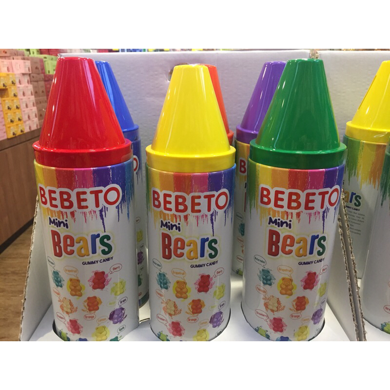 BEBETO MINI BEARS CAN BANK 200g👉COLOR RANDOM 👈 | Shopee Malaysia