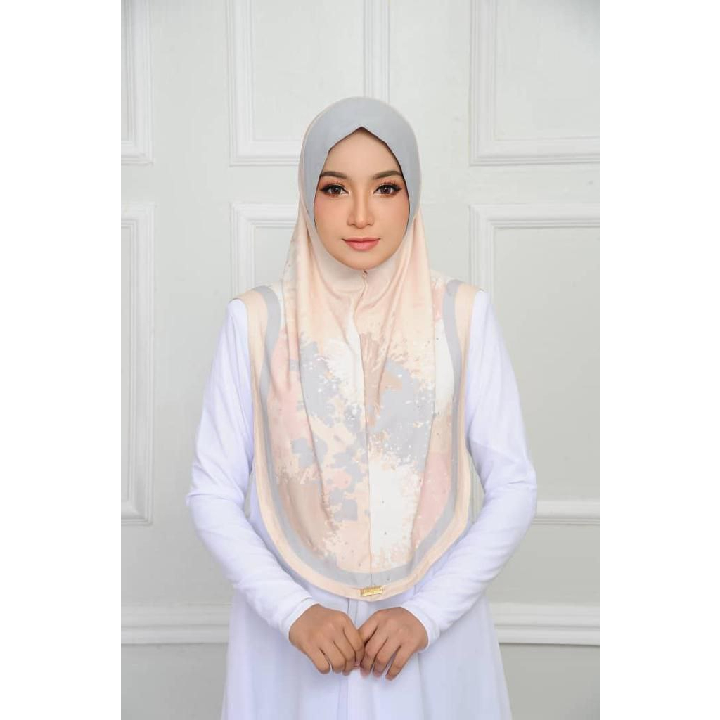 HERNES TUDUNG SARUNG INSTANT HIJAB EXCLUSIVE MOSCREPE CORAK DIAMONDS ...