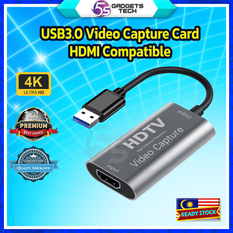 5S USB3.0 Video Capture Card 1080p 60fps 4K HDMI Video Grabber for ...