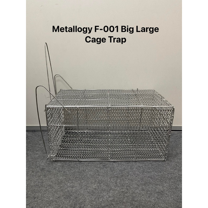 Metallogy F-001 Metal Big Large Fox Lizard Animal Trap Cage Rumah ...