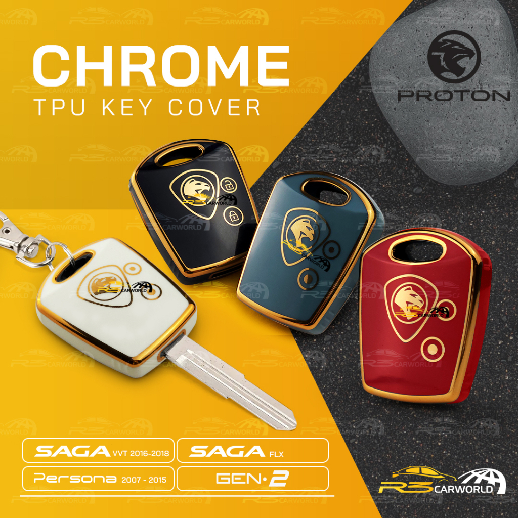 [𝐊𝐄𝐘 𝐂𝐎𝐕𝐄𝐑] Proton Saga FLX VVT Gen2 Persona Old Key Cover Sarung Kunci ...