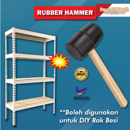 RNP Rubber Hammer / Rubber Mallet / Mallet Hammer / Tukul Getah / Solid ...