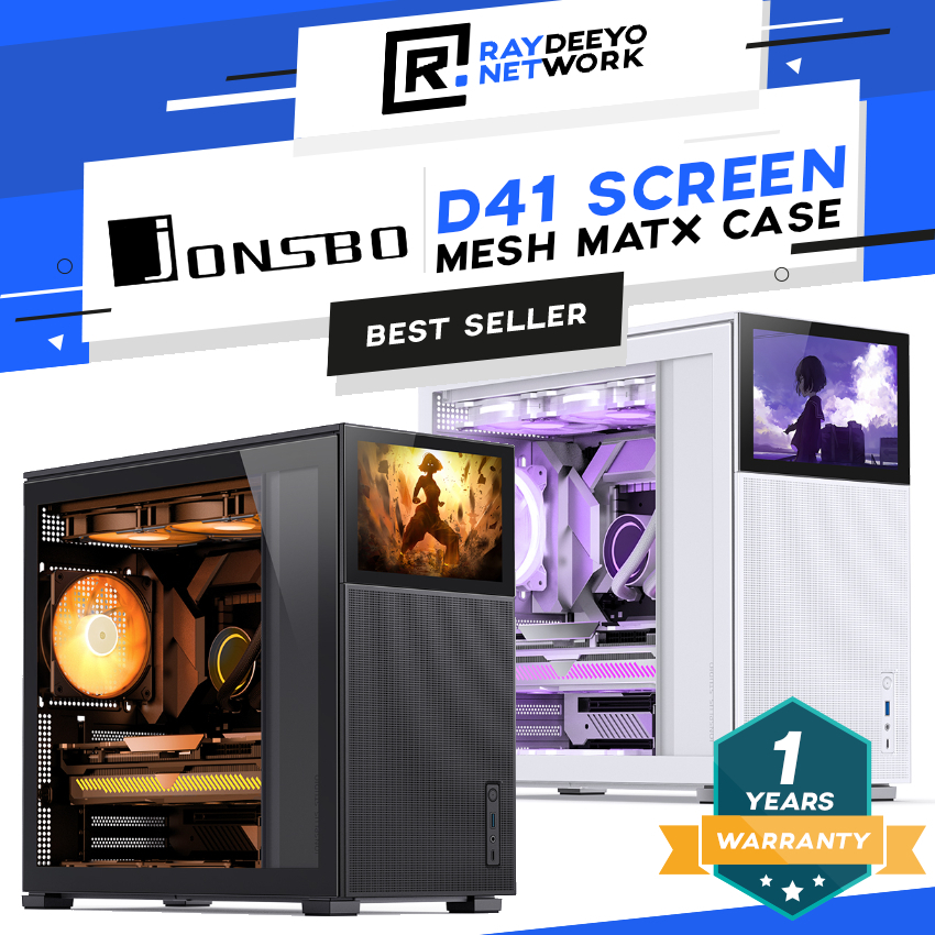 Jonsbo D31 / D41 MATX / ATX Pc Case Chassis [Built-in 8" Screen/Compact Design] | Shopee Malaysia