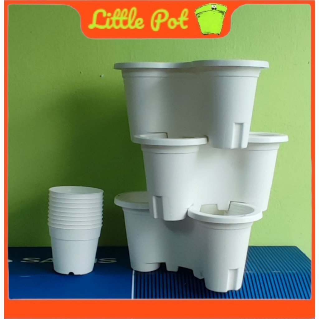 Stackable Multi-level Vertical Planter Pot Tower Pot Pasu Bertingkat ...