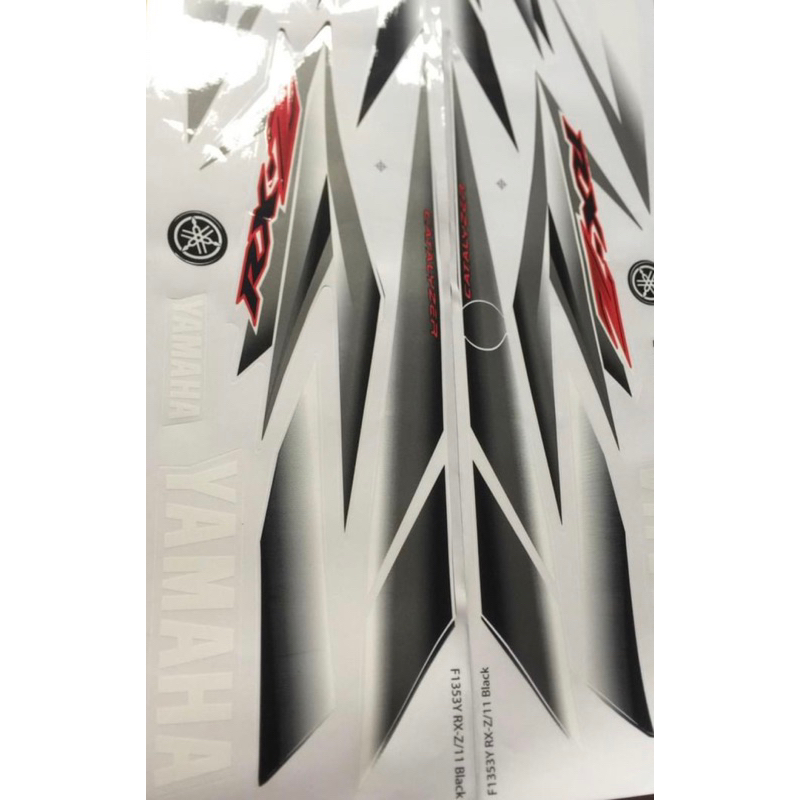 Stripe Sticker RXZ Original Moritaka hitam putih Catal | Shopee Malaysia