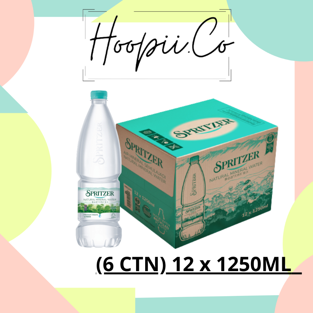 Spritzer Natural Mineral Water 12 x 1250ml -- 6 Cartons | Shopee Malaysia