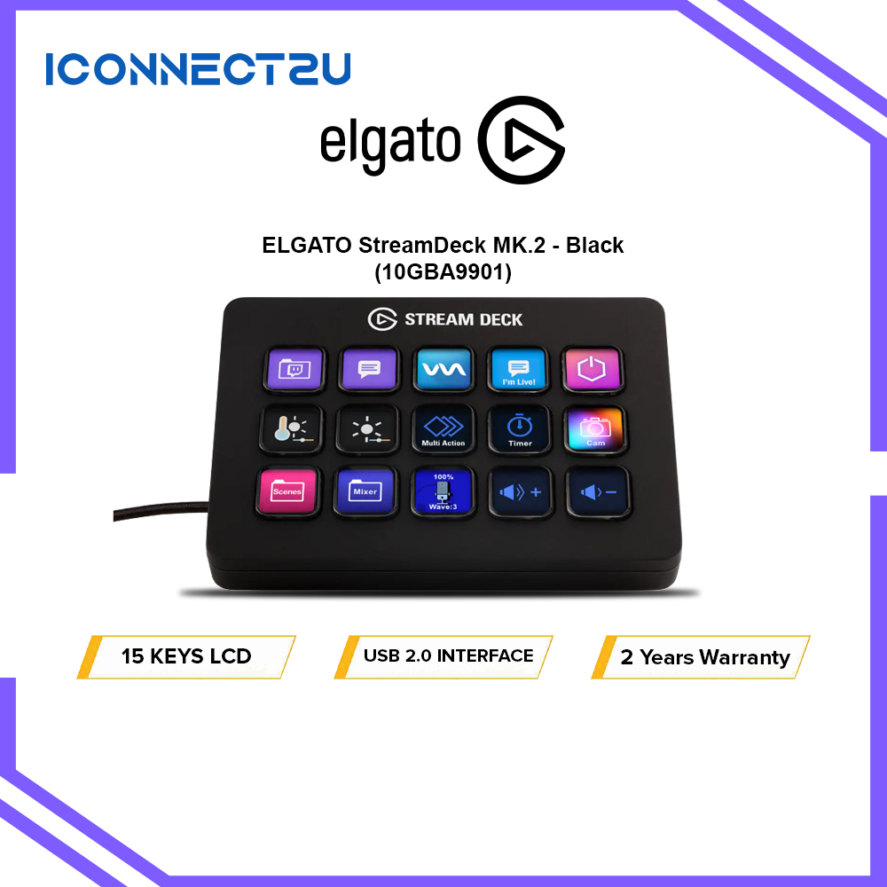 Elgato Stream Deck MK.2 15 Customizable LCD Keys - 10GBA9901 | Shopee ...
