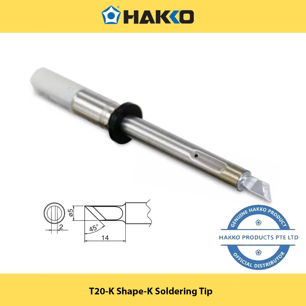 HAKKO T20-K Shape-K Soldering Tip | Hakko Products T20 Soldering Station Iron Tip Welding ...