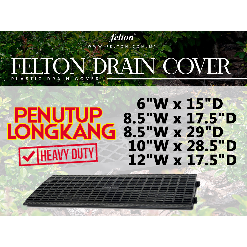 FELTON Heavy Duty Drain Cover/ Penutup Longkang High Quality UV ...