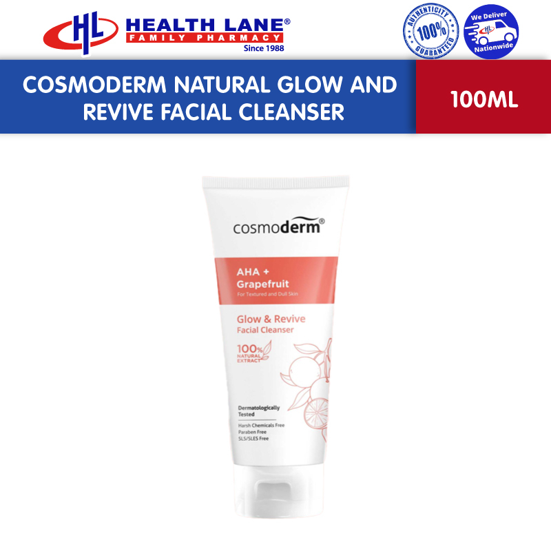 Cosmoderm Natural Glow And Revive Facial Cleanser (100ml) | Shopee Malaysia