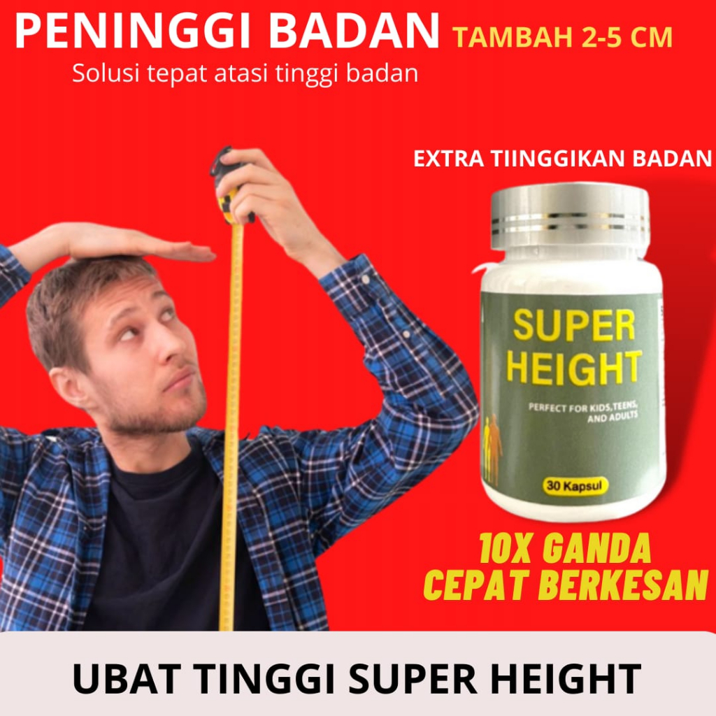 Ubat tinggi SUPER HEIGHT Supplement Herba Ubat Tinggi Badan Original ...