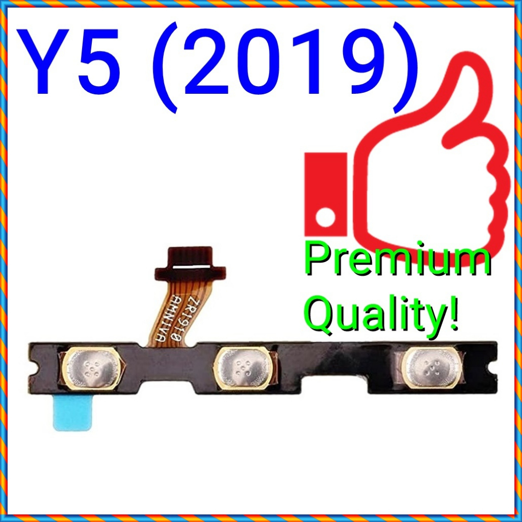 (Press like ORI) NEW ORI On Off Power Volume Buttons Switch Flex Ribbon for HUAWEl Y5 (2019) AMN ...